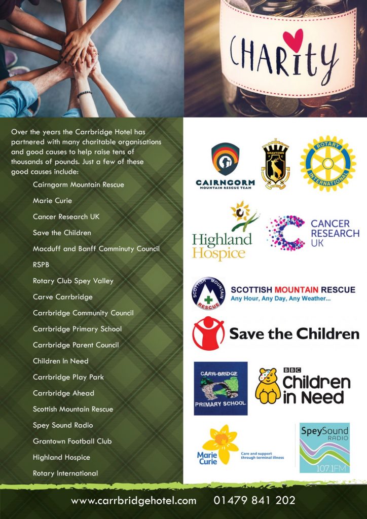 Charitable Organisations – Carrbridge Hotel